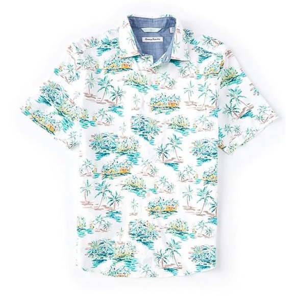 Tommy Bahama | Shirts | Nwt Tommy Bahama Bahama Village Camp Shirt ...